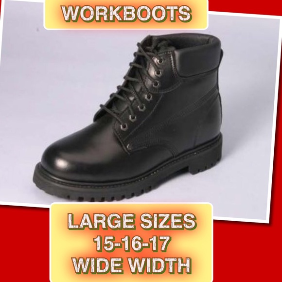 Shoes | Crush Rocks With These Leather Black Work Boot | Poshmark